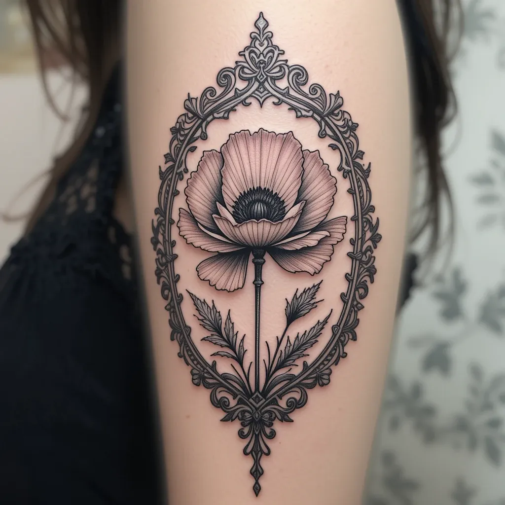 22 Goth Flower Tattoo Ideas That Bloom in the Shadows of Beauty
