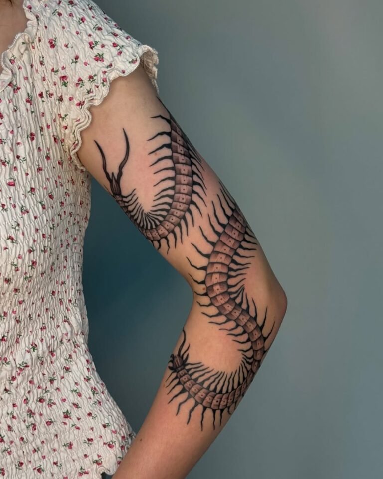 18 Tokyo Ghoul Centipede Tattoo Designs That Echo Power and Darkness