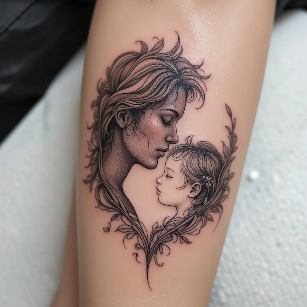 18 Baby Side Profile Tattoo Designs That Capture Pure Love